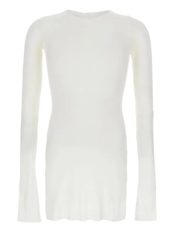 Rick Owens Crewneck Long-sleeved T-shirt - White