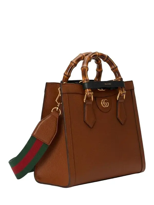 Gucci Diana Small Tote Bag With Bamboo Handles - Brown