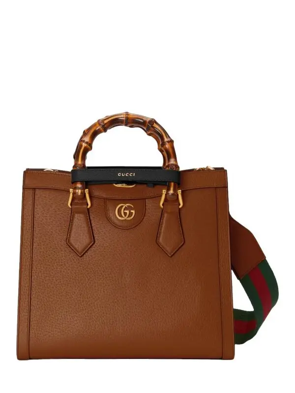 Gucci Diana Small Tote Bag With Bamboo Handles - Brown