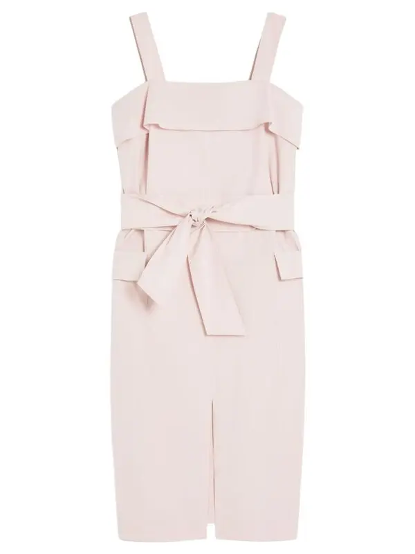 Max Mara Sleeveless Belted Dress - Pink