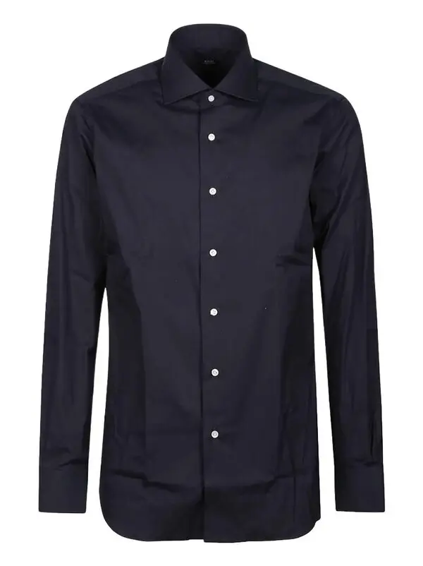 BARBA NAPOLI Classic Long Sleeve Shirt - Black