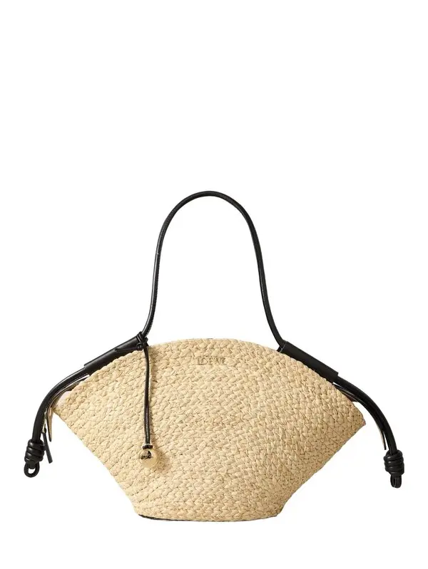 Loewe Small Paseo Raffia Bag - Natural/black