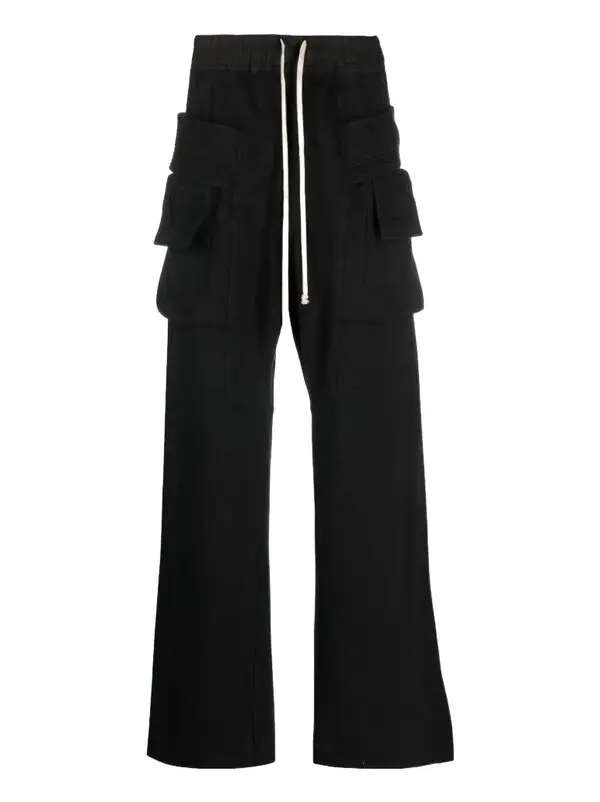 Rick Owens Drawstring Wide-leg Casual Pants - Black