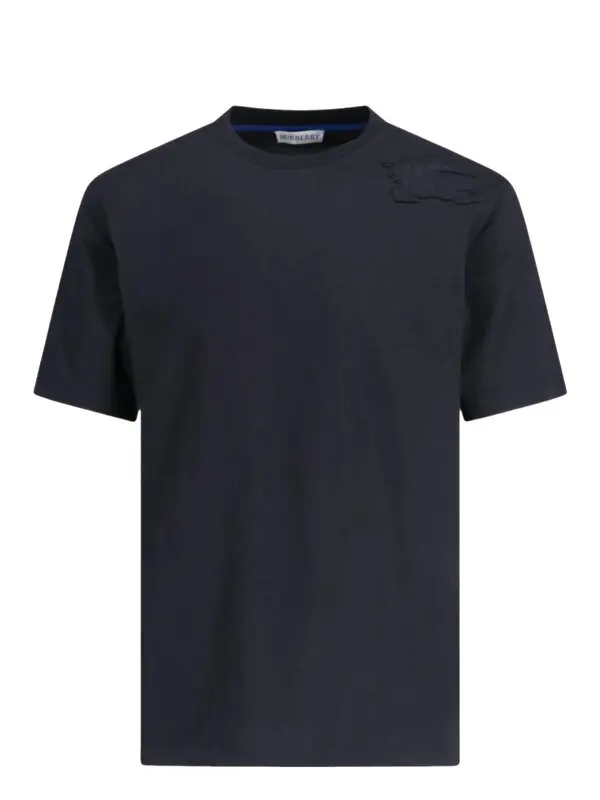 Burberry Logo Patch Crewneck T-shirt - Black