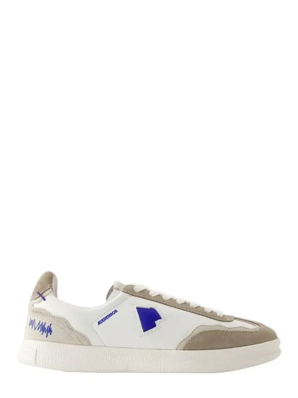 ADER ERROR Suede-trimmed Lace-up Sneakers - White