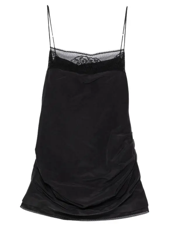 Magda Butrym Rhinestone-embellished Strapless Cut-out Dress - Black
