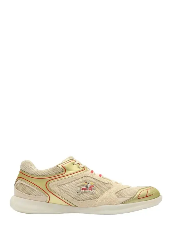 Burberry Matrix Ekd Detailed Lace-up Sneakers - Nude