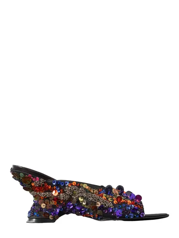 Dries Van Noten Embellished Open-toe Sandals - Multi-color
