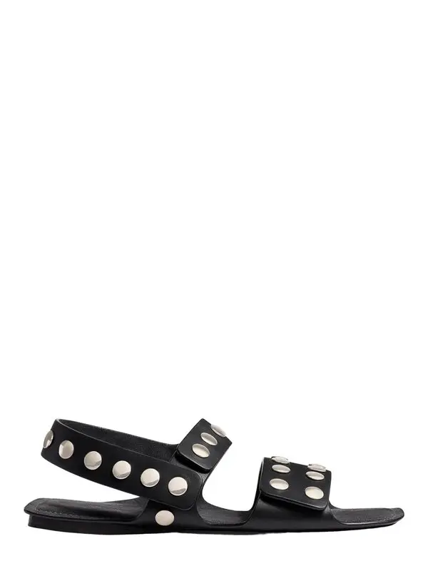 Khaite Boden Studded Sandals - Black