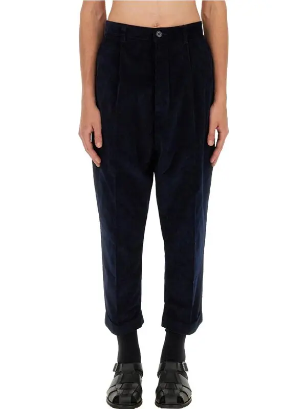 Ami Carrot Cropped Trousers - Gray