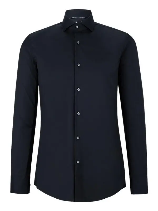 Hugo Boss Spread-collar Button -up Shirt - Black
