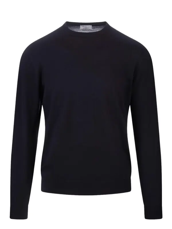 Fedeli Round Neck Sweater - Black