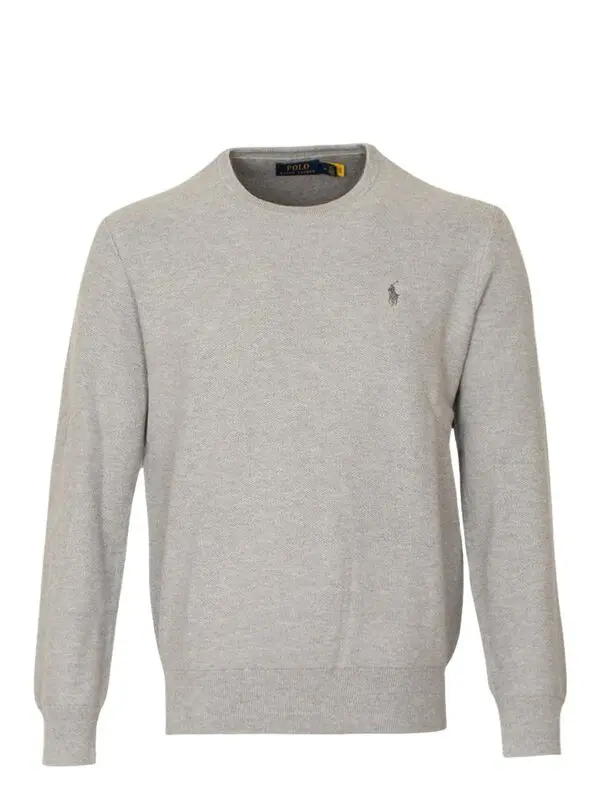 Polo Ralph Lauren Textured Crewneck Jumper - Gray
