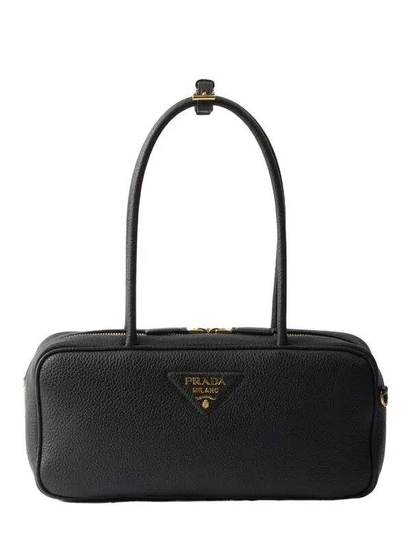 Prada Triangle-logo Shoulder Bag - Black