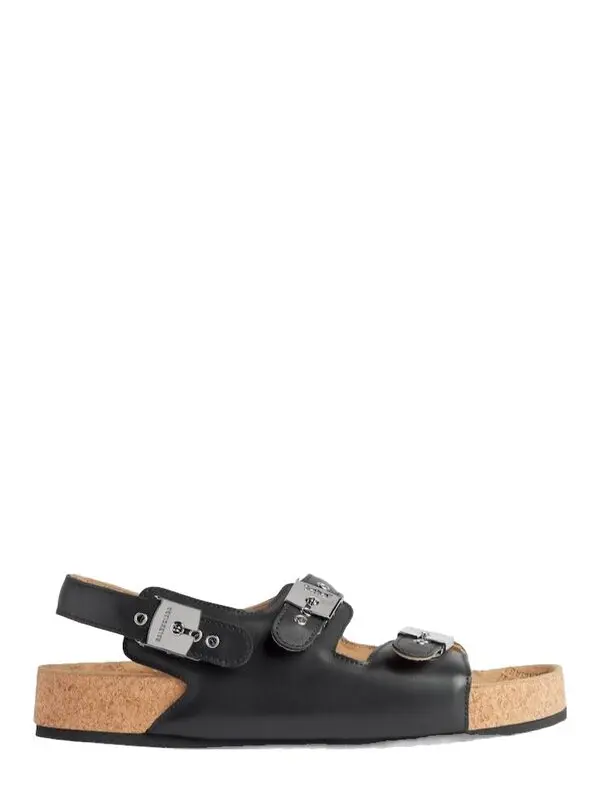 Balenciaga X Scholl Flat Sandals - Black