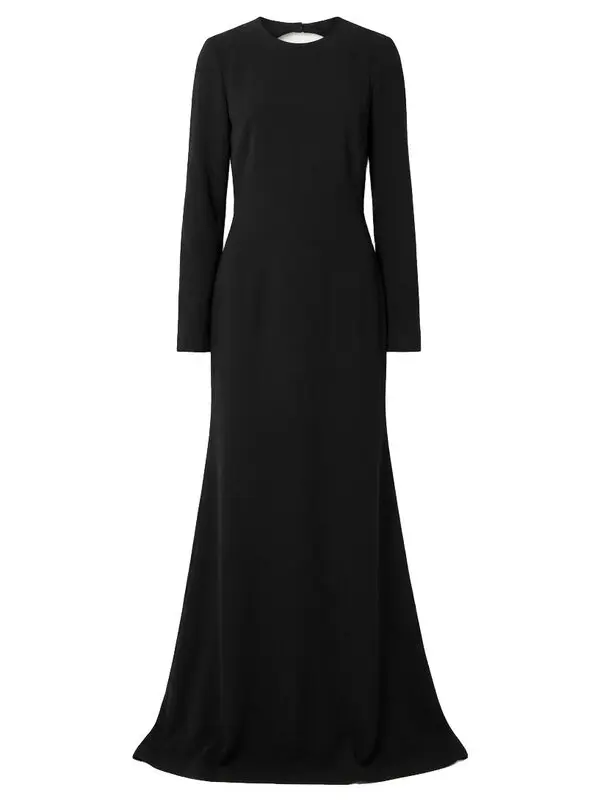 Gucci Embellished Open Back Gown - Black