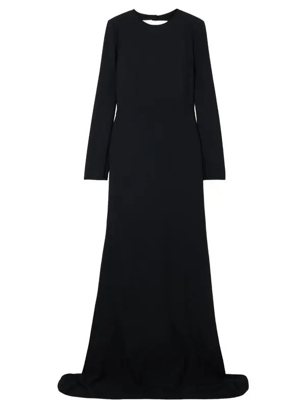 Gucci Embellished Open Back Gown - Black