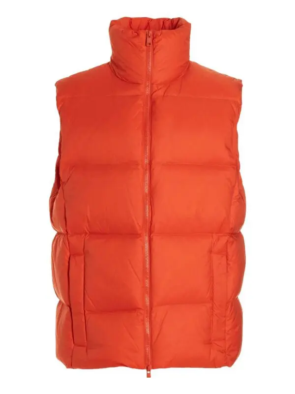 MSGM Padded Zip Gilet - Red