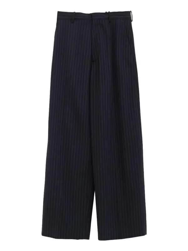 Acne Studios Striped Tailored Trousers - Navy Blue