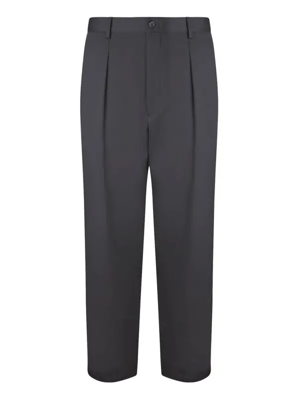 Giorgio Armani Single-pleated Stretch Trousers - Black