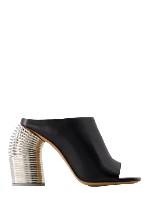 Off-White Open-toed High-heeled Sandals - Black