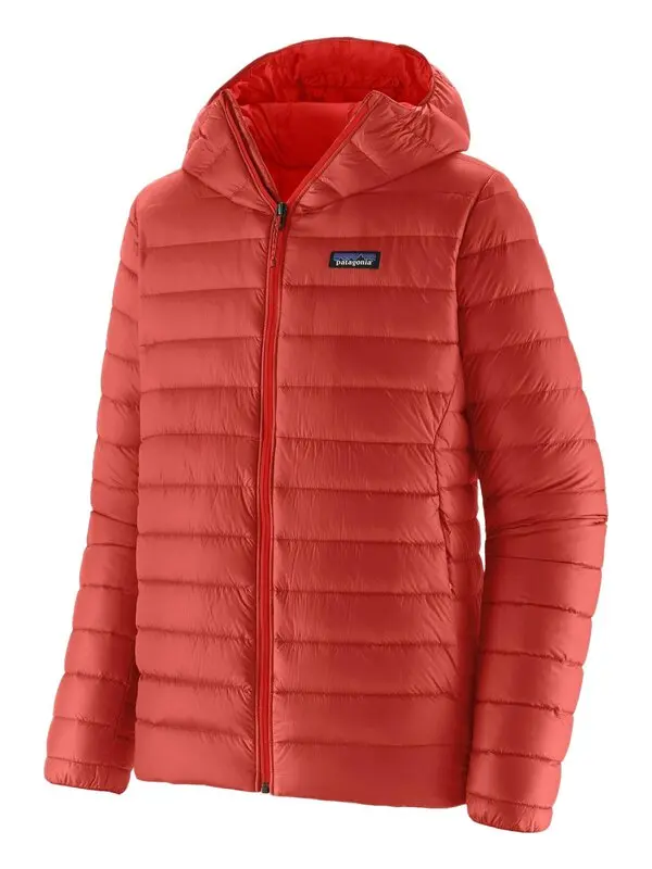 Patagonia Down Sweater Hoody Jacket - Red