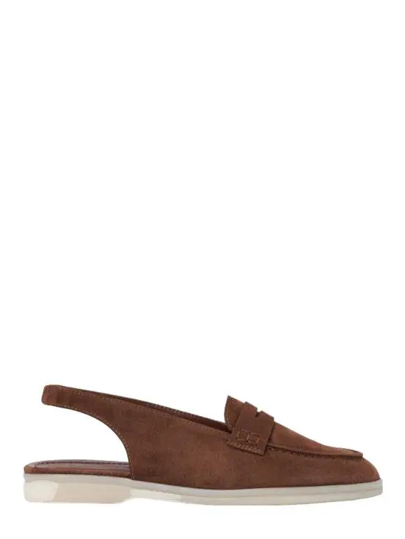 SCAROSSO Leila Slingback Loafers - Brown
