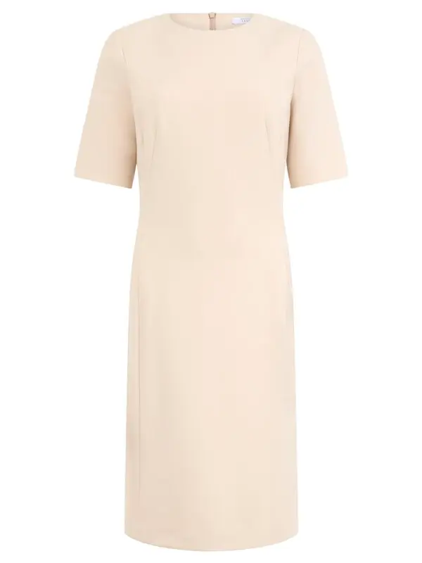 Peserico Short Sleeve Knee-length Dress - Sand