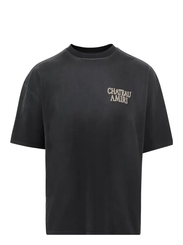 Amiri Logo-printed Crewneck T-shirt - Green