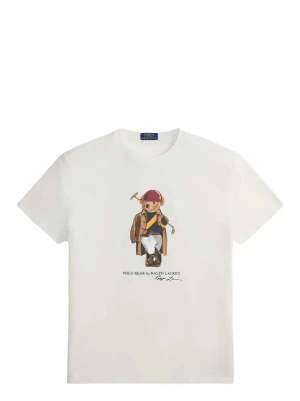 Polo Ralph Lauren Signature Polo Bear Motif-print Crewneck T-shirt - White