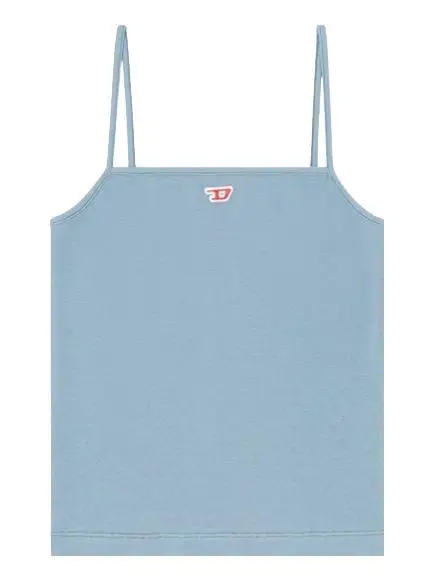 DIESEL® Logo Embroidered Cami Top - Light Blue