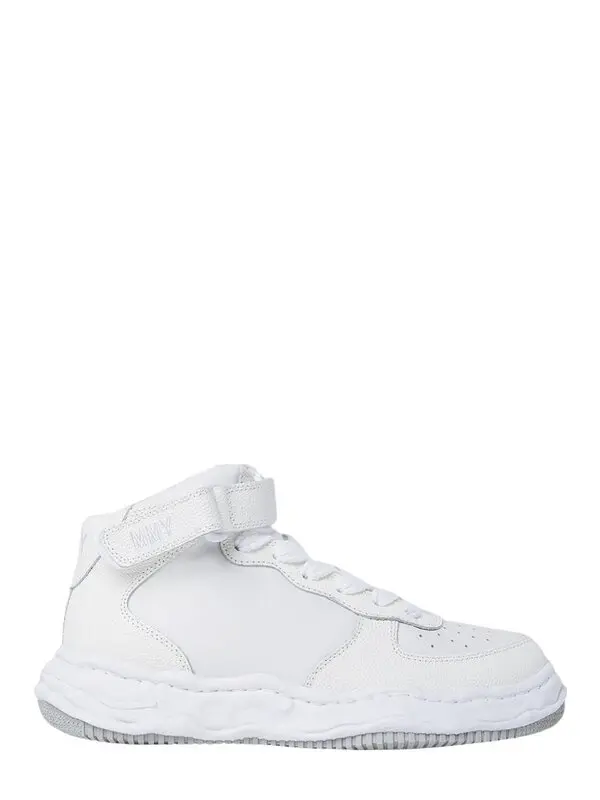 Mihara Yasuhiro Perforated High Top Sneakers - White