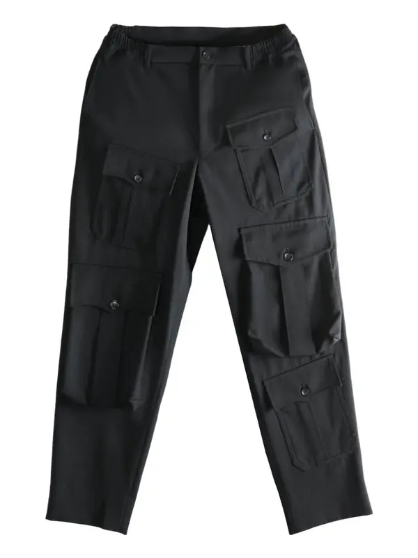 Comme Des Garçons Straight Leg Cargo Pants - Black
