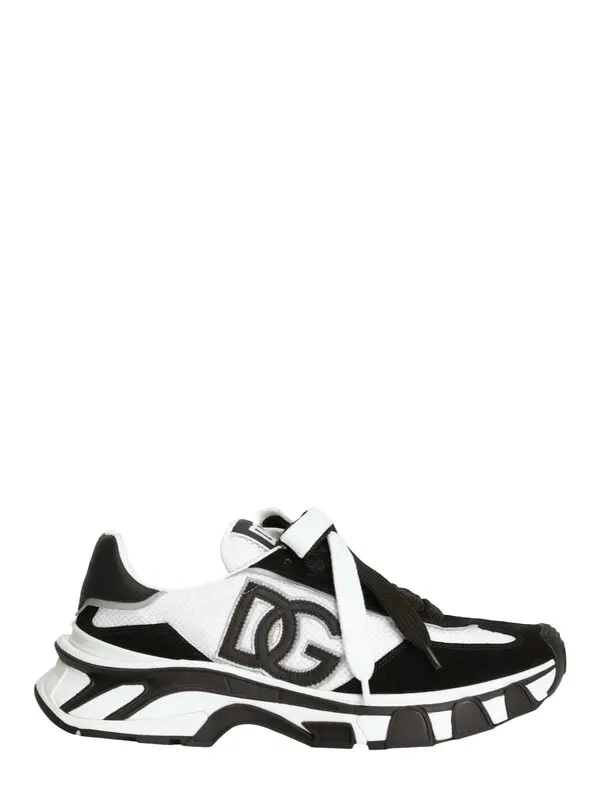 Dolce & Gabbana Airmaster Dg Logo Patch Sneakers - Multicolor