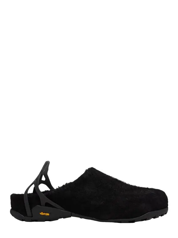 ROA Waxed Calfskin Suede Loafers - Black