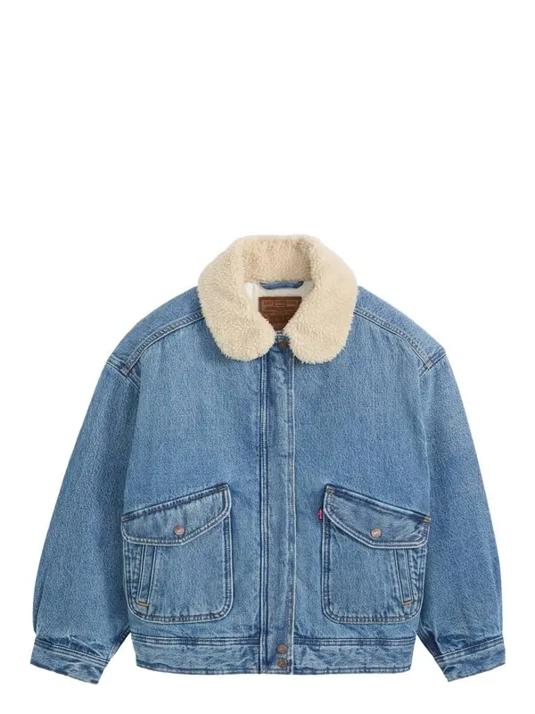 LEVI'S Sherpa Lined Bomber Jacket - Blue