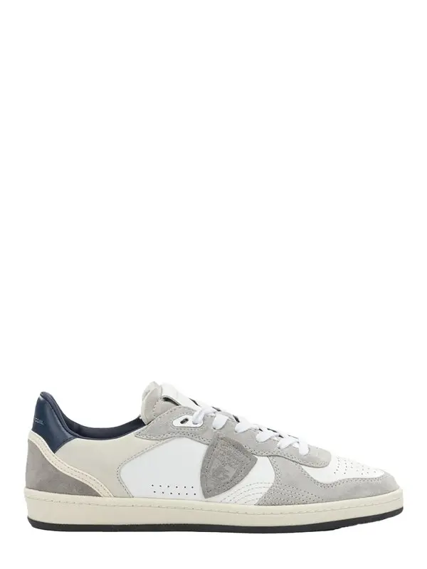 Philippe Model Round Toe Lace-up Athletic Sneakers - White