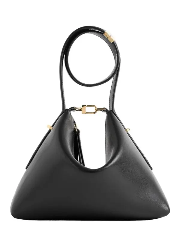 TOTEME Bevel Logo Printed Handbag - Black