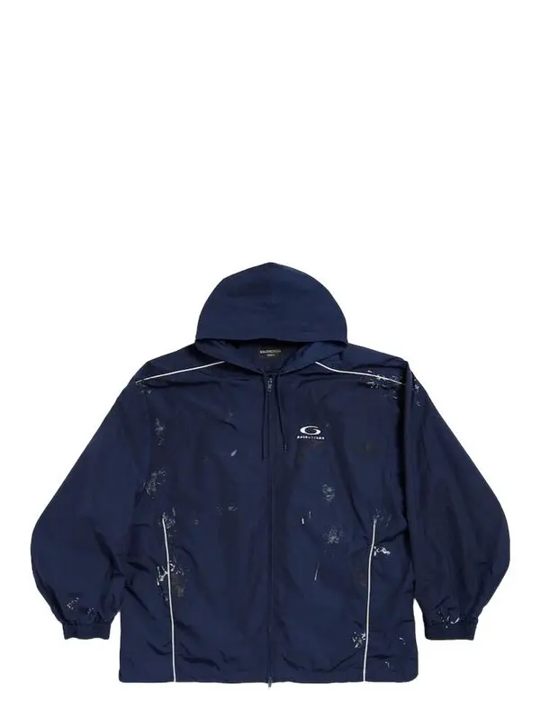 Balenciaga Painter Track Jacket - Navy Blue
