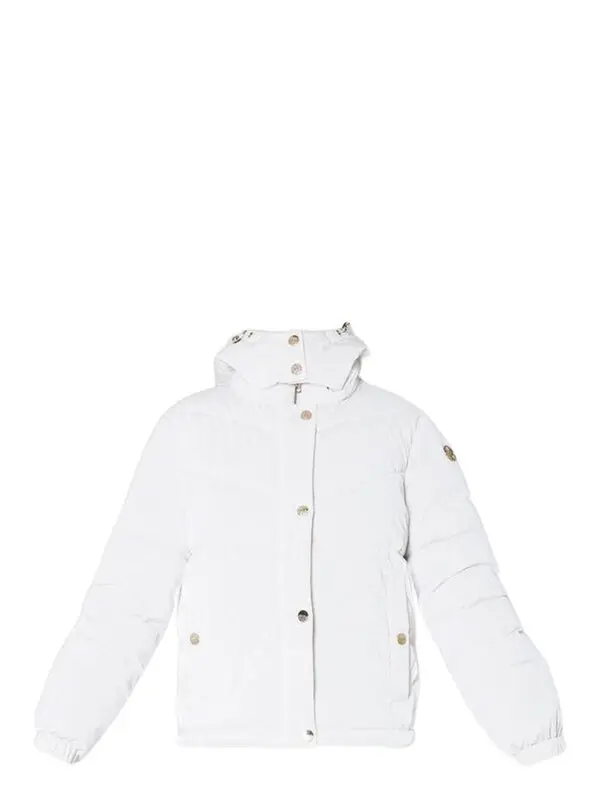 Liu Jo Detachable Hood Quilted Puffer Jacket - White