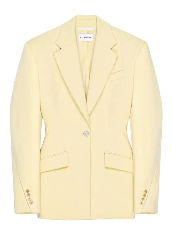 Givenchy Single-breasted Cocoon Jacket - Butter Color