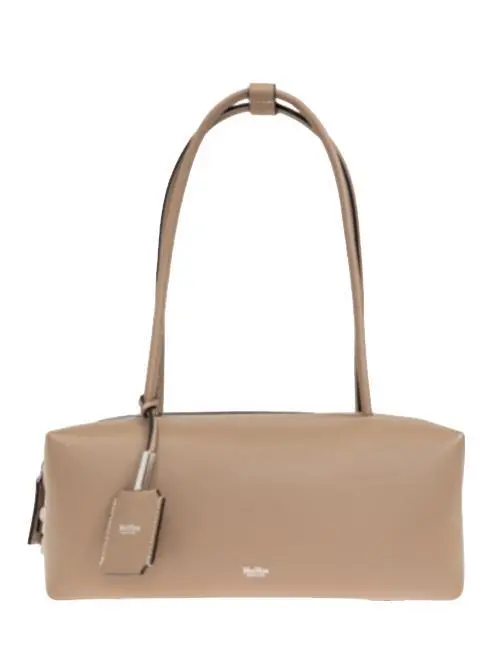 Max Mara Leather Shoulder Bag - Beige