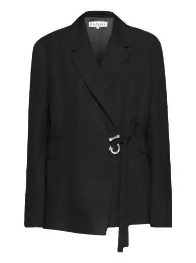 J.W.ANDERSON Jw Anderson Tailored Wrap Blazer - Black