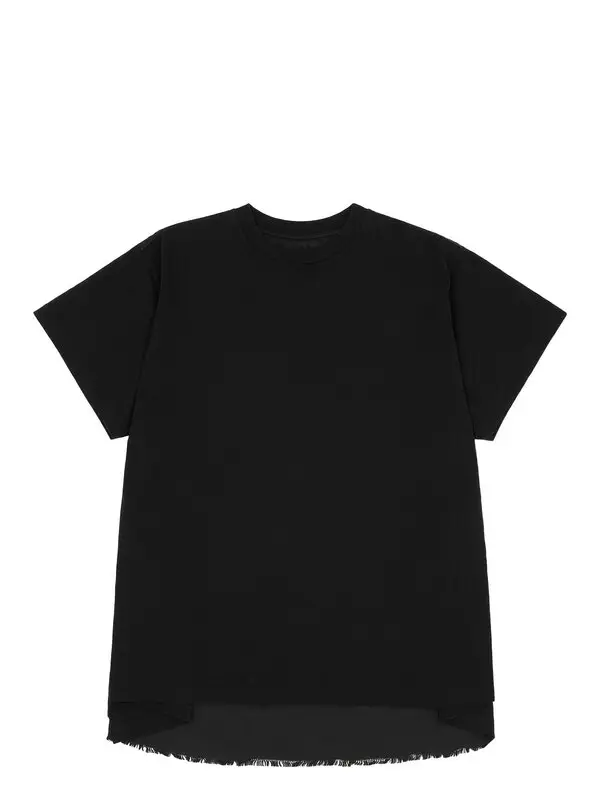 MAISON MARGIELA Crewneck T-shirt With Contrast Stitching - Black