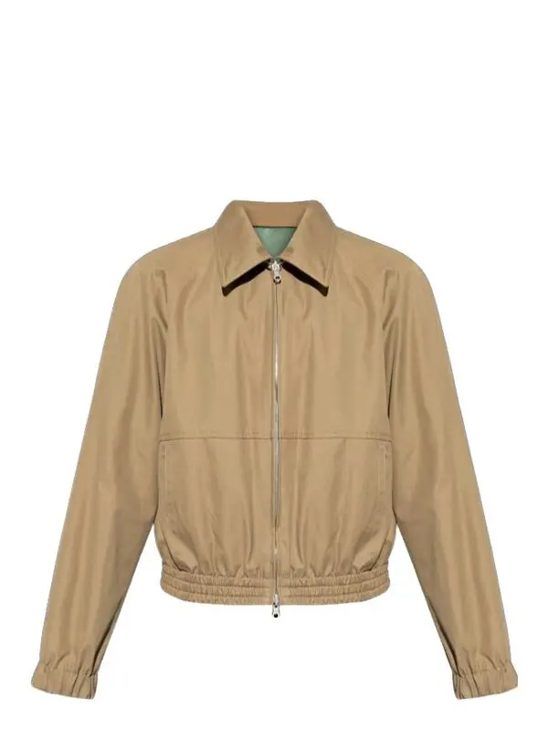 Dries Van Noten Zip-up Striped Reversible Jacket - Nude