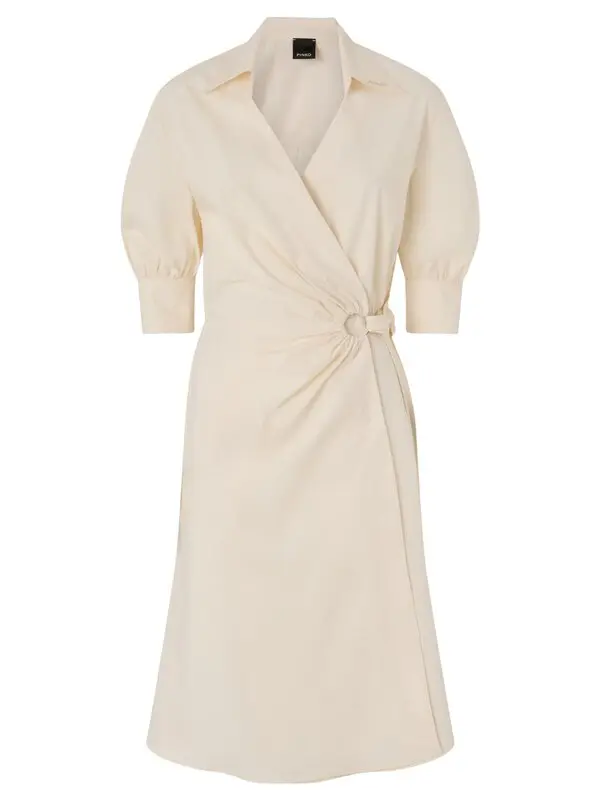 Pinko A-line Midi Wrap Dress - No