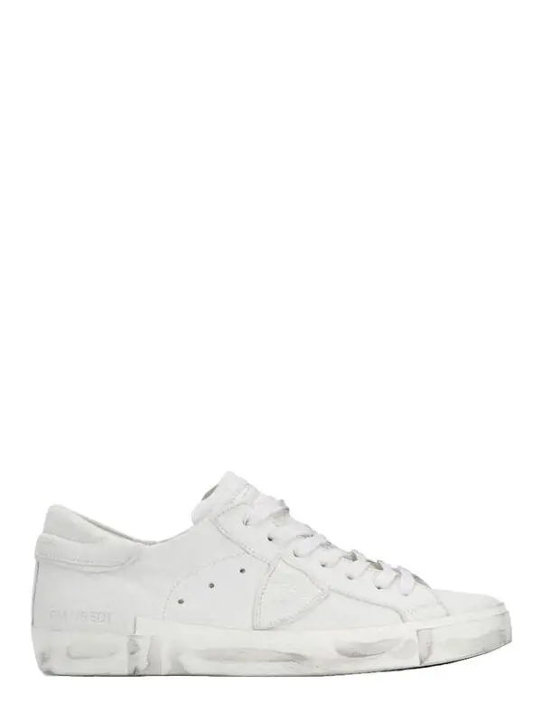 Philippe Model Distressed Low-top Sneakers - White