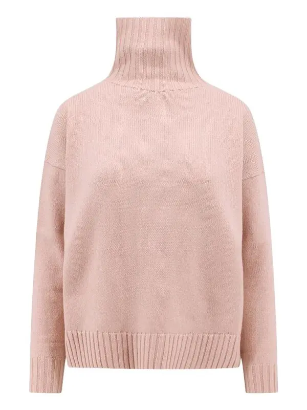 Max Mara Ribbed Turtleneck Sweater - Nude