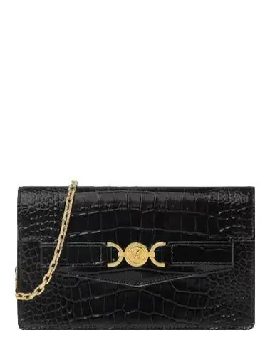 Versace Medusa '95 Chain-linked Clutch Bag - Black  Gold