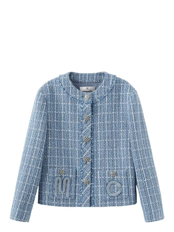 Marissa Chiara Long-sleeved Casual Jacket - Blue